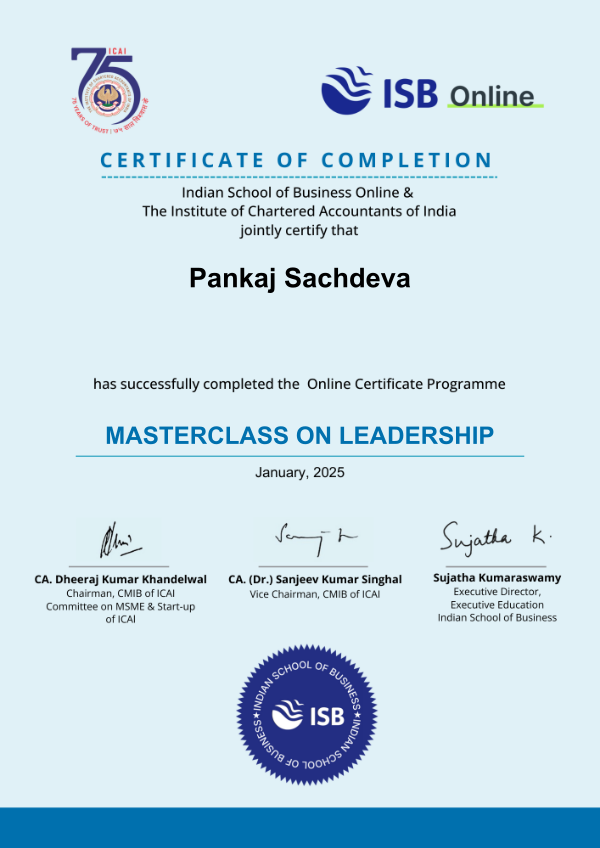 Pankaj Sachdeva - Manager-Internal Audit & Controls @KPMG Global ...